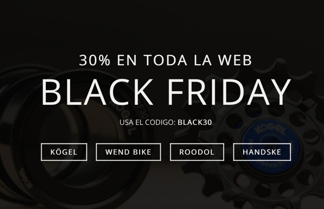 BLACK-Factors: toda la tienda al 30% y envío gratis en BikeFactors