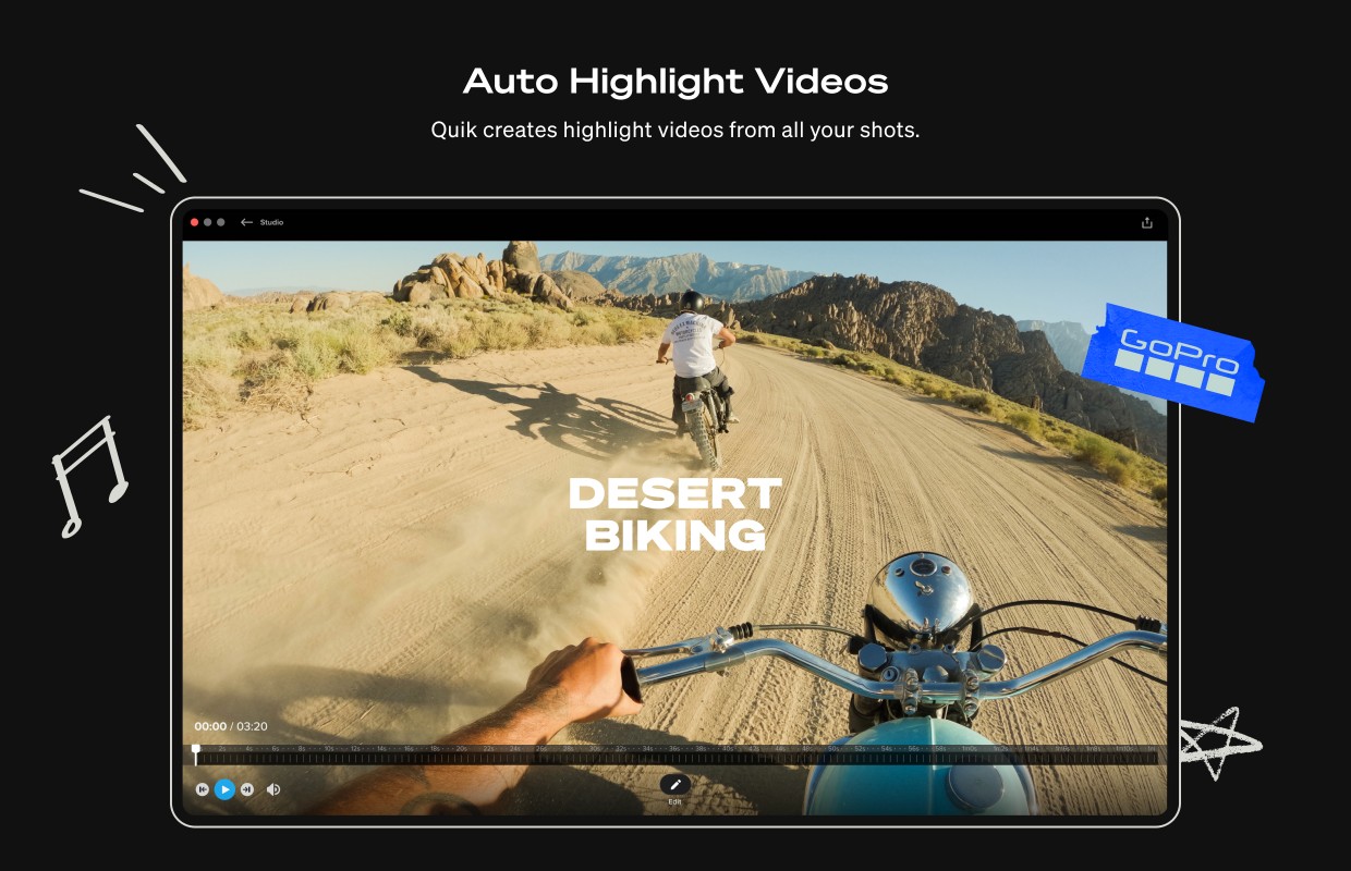 L'application GoPro Quik est maintenant disponible pour MacOS