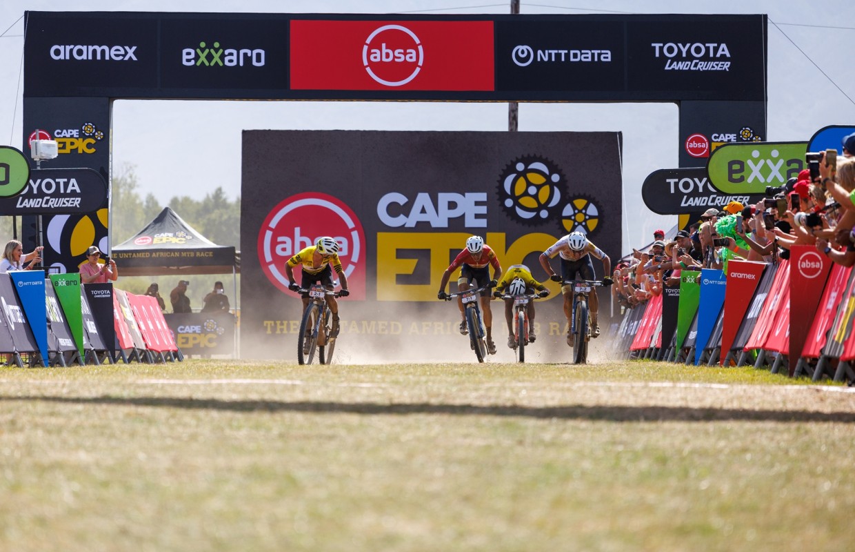 3 min of video with the best of stage 1 at the Cape Epic 2024
