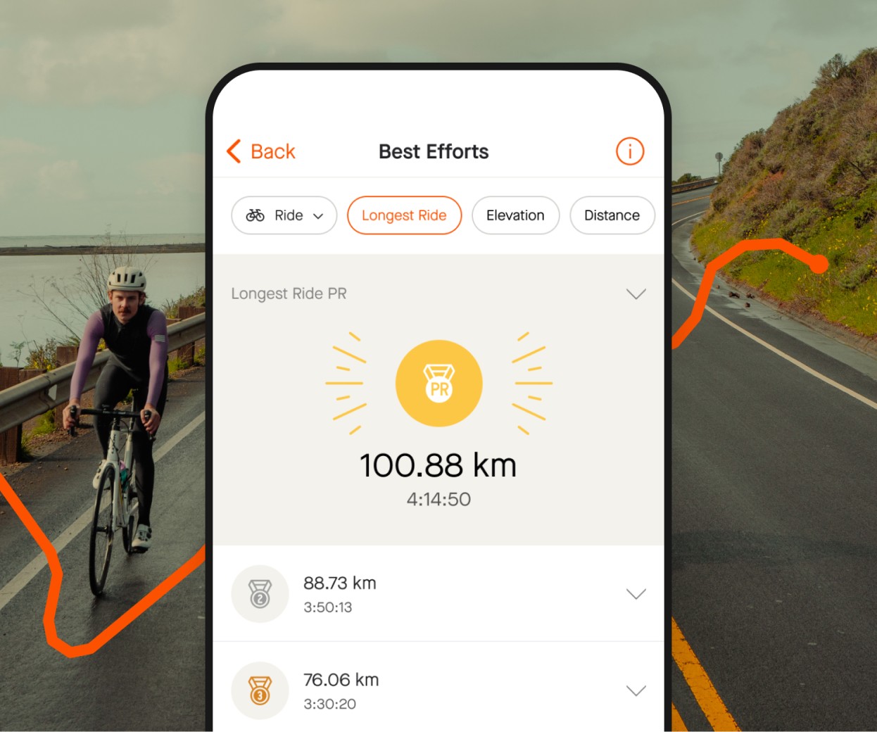 Los "Mejores tiempos" llegan al ciclismo en Strava