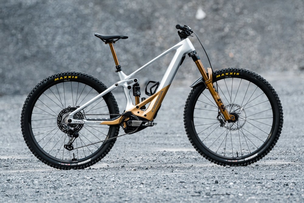 The Orbea Wild Gold Edition that is dominating the UCI E-EDR World Cup ...