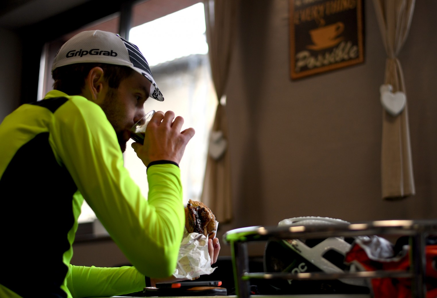 ¿Cuándo es demasiado café incluso para un ciclista?