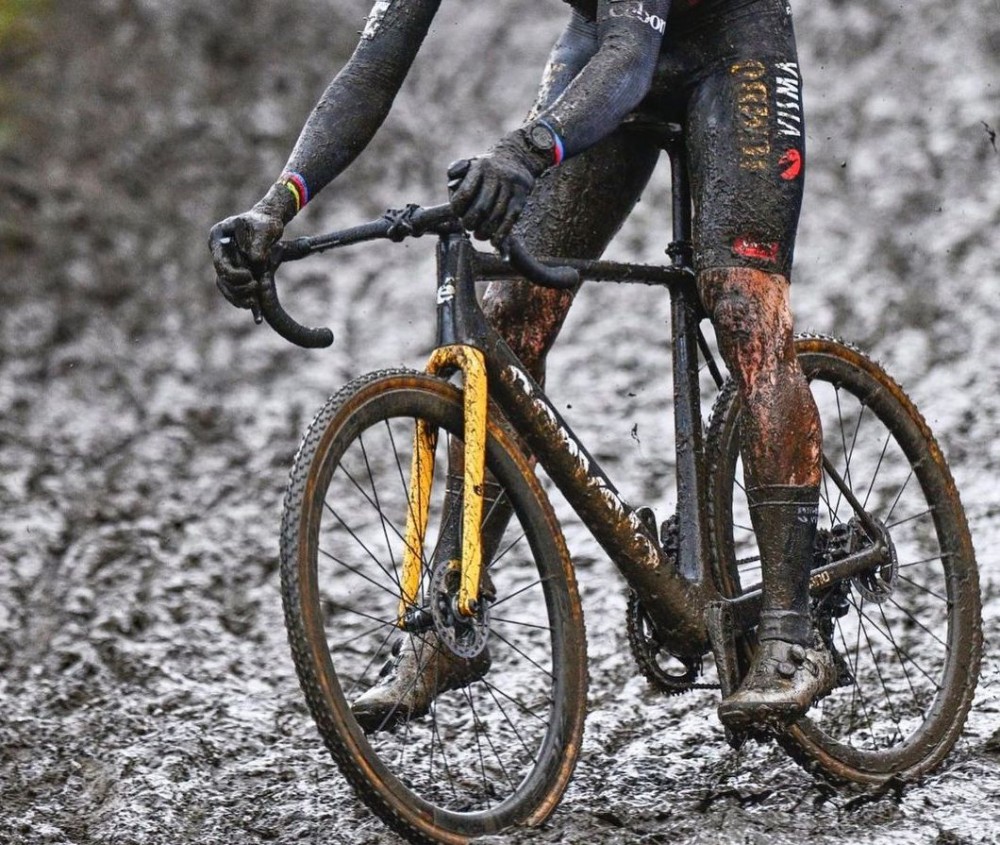 The Cervélo R5-CX on which Van Aert is dominating the cyclocross season