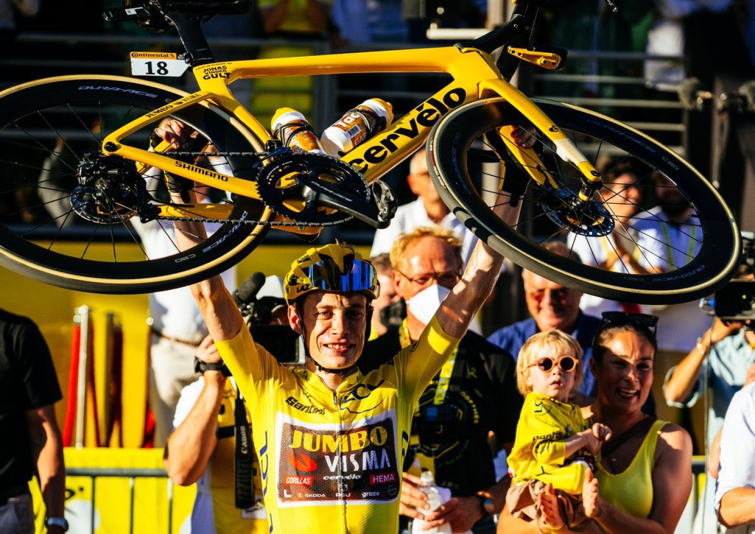 Vingegaard returns after his Tour victory