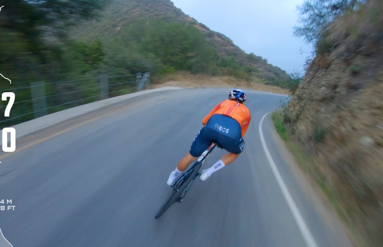 Practical downhill road class by Tom Pidcock