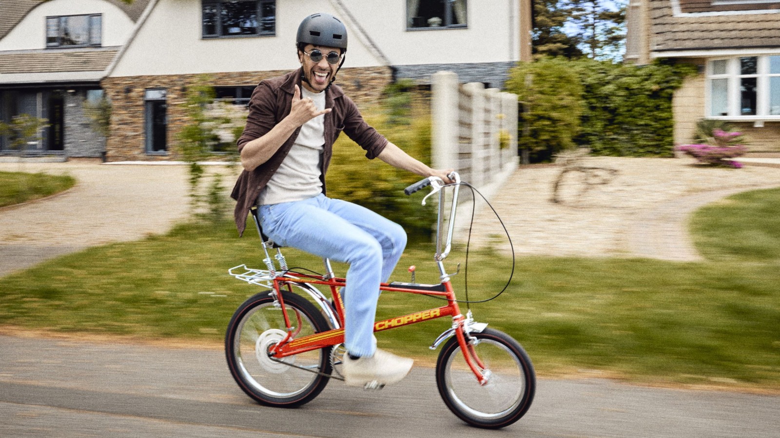 Return of the legendary Raleigh Chopper with its frame-mounted gear lever