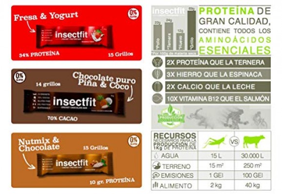 Insectfit, las barritas energéticas con insectos