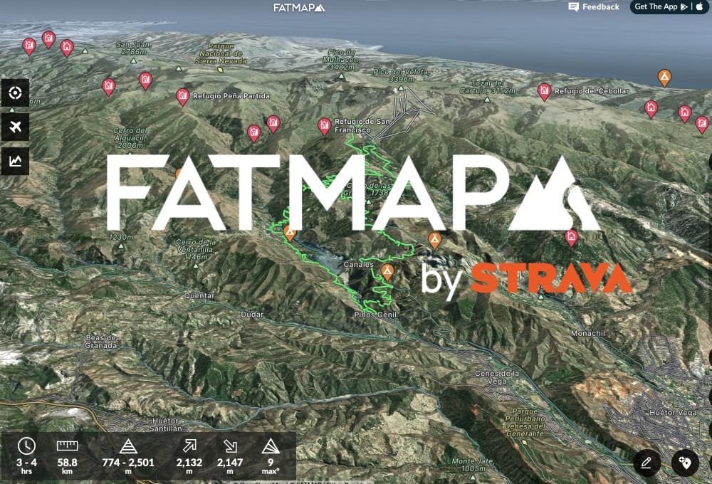 Las suscriptores de Strava ya tienen acceso a Fatmap